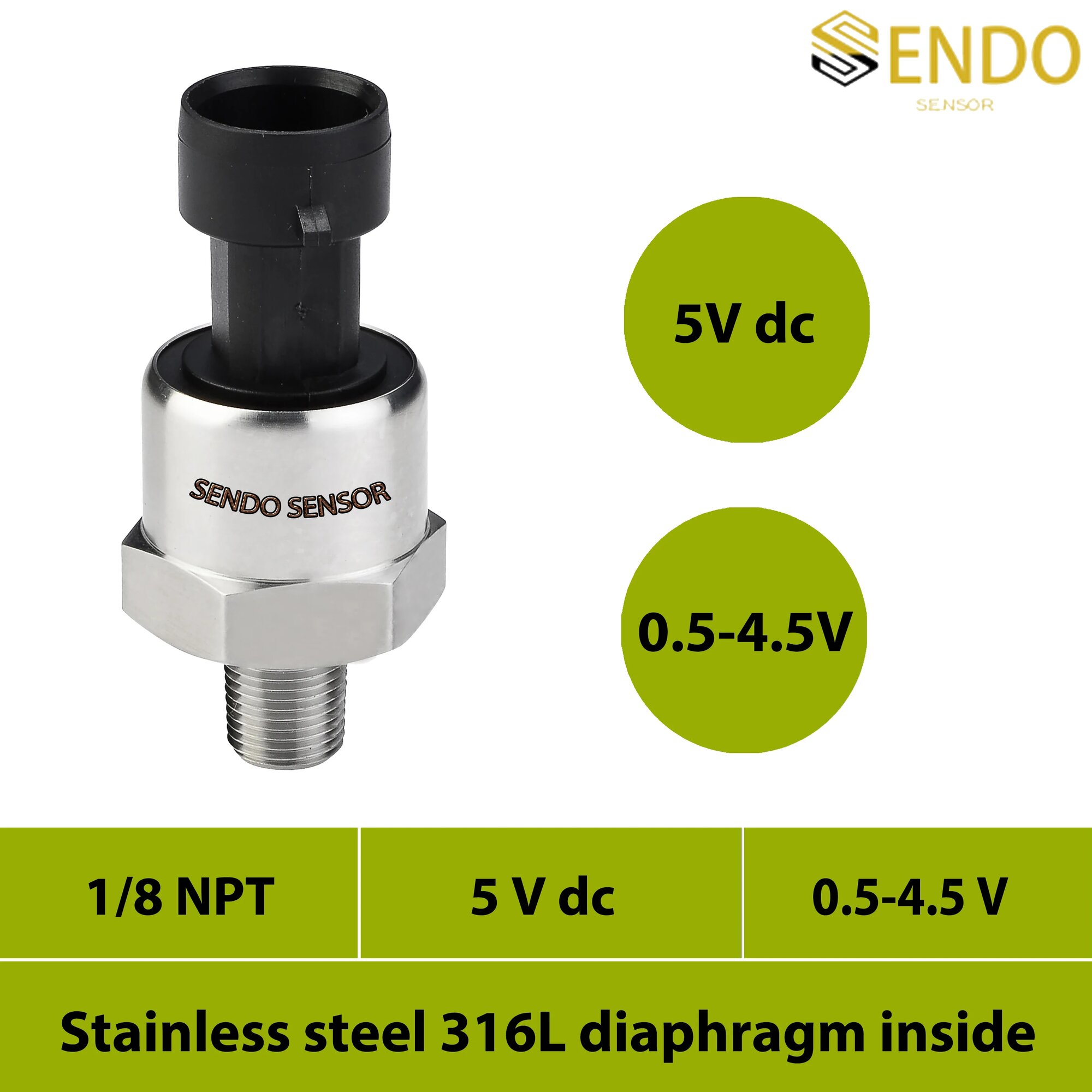 Датчик давления SENDO SS207 1/8 NPT 0.5-4.5V