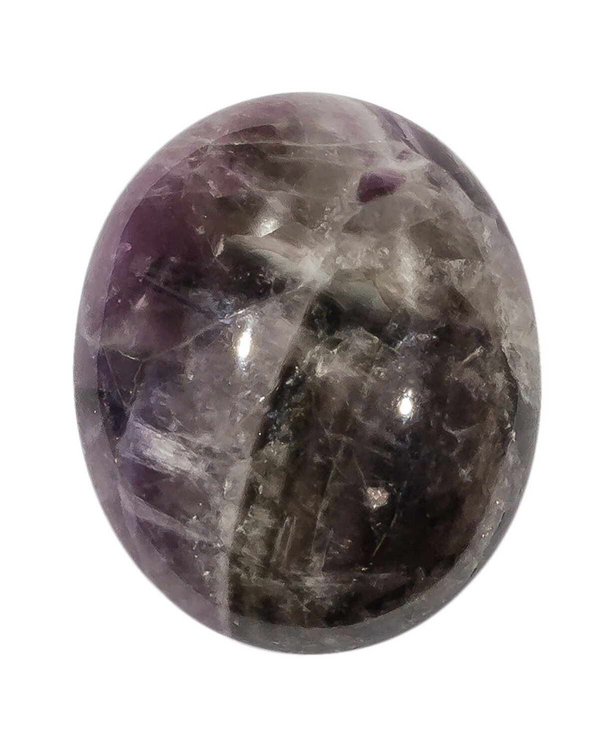 Кабошон из минерала Аметист, натуральный камень, размер: 26х22х6 мм.