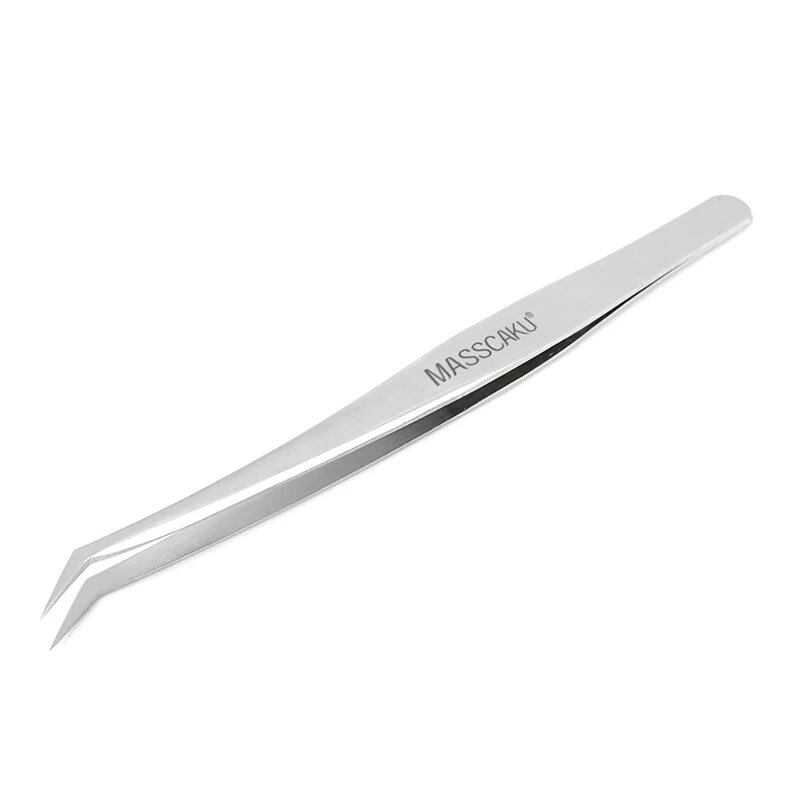 Пинцет для наращивания ресниц, сталь, цвет Tweezer-blooming