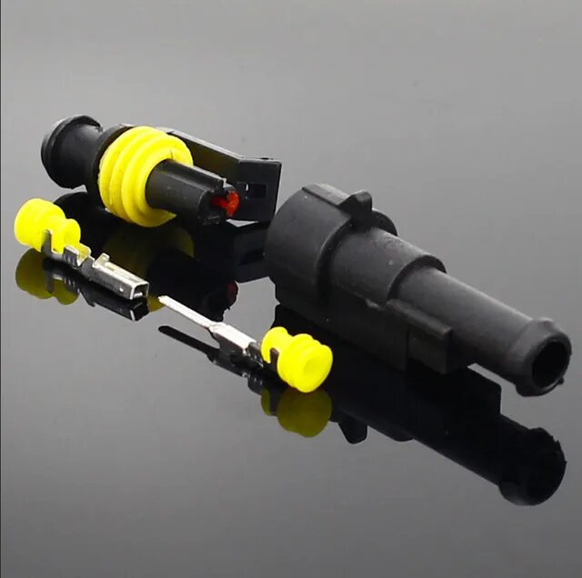 Электрический коннектор для ремонта автомобиля/ мотоцикла, 1-pin комплект разъем для электрических проводов