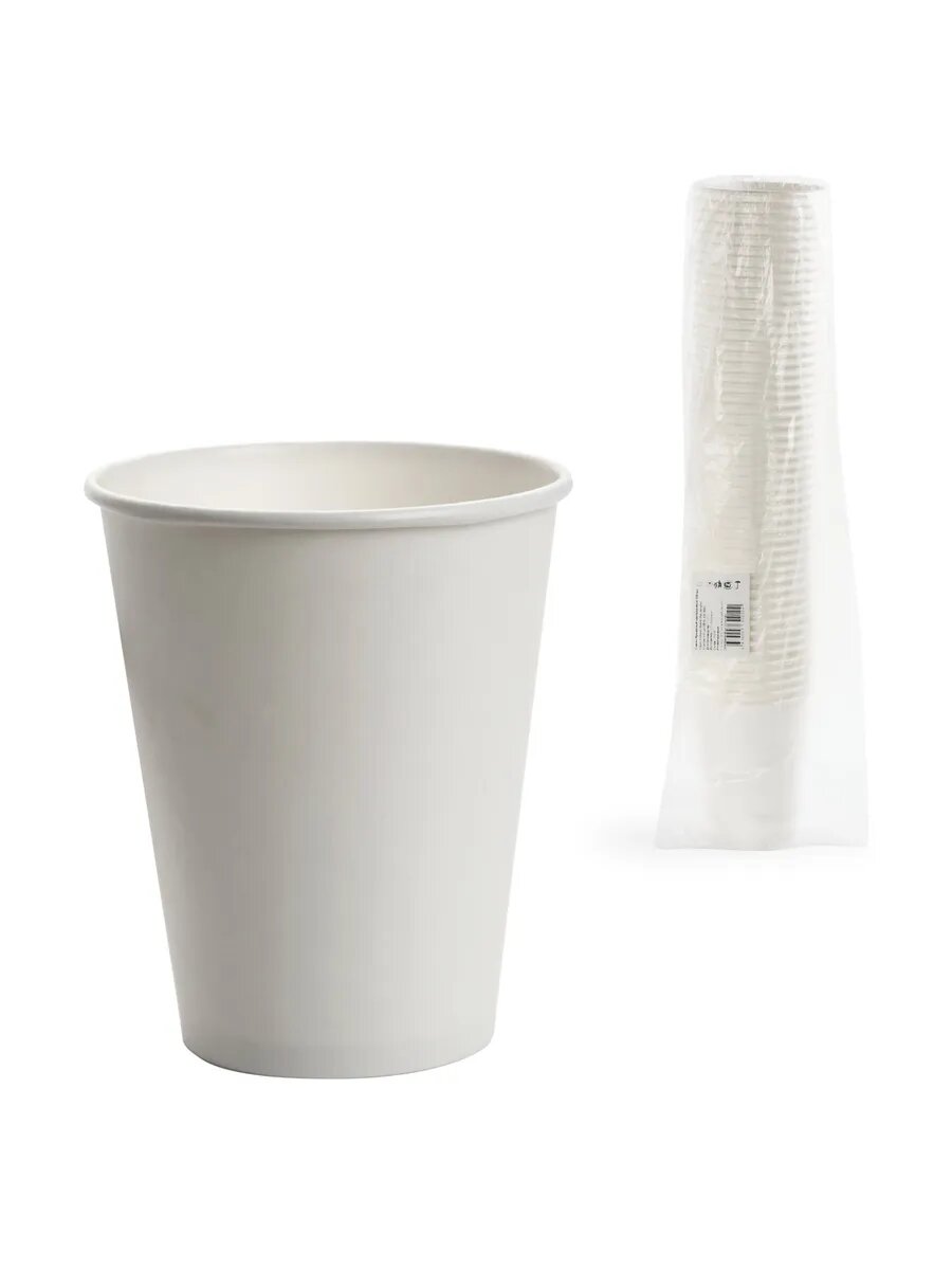 Стакан одноразовый бумажный 300 мл, 50 шт