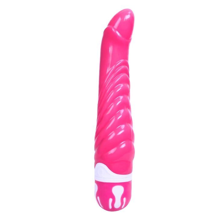 Вибратор Baile The Realistic Cock,10 режимов, TPR, цвет розовый