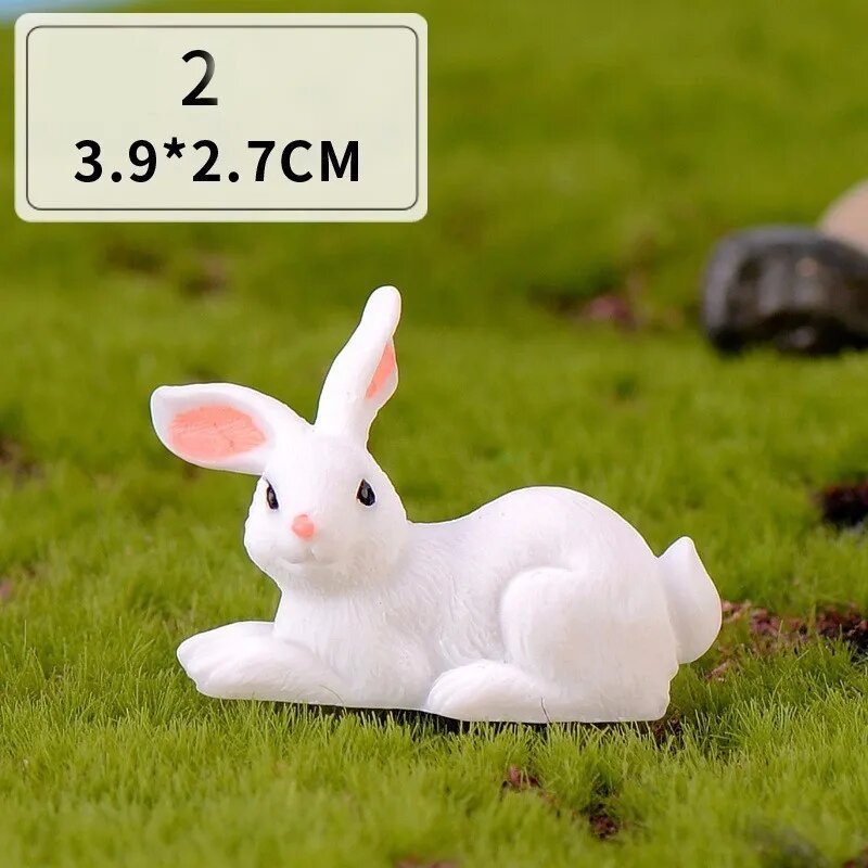 Миниатюрная фигурка кролика, Цвет: 2