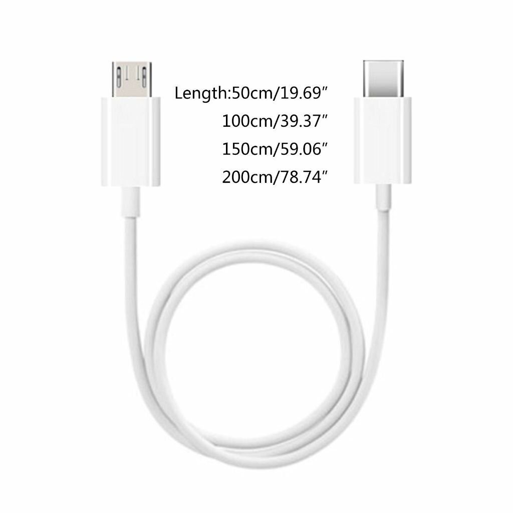 Кабель для передачи данных Micro USB-Type C OTG-50 см