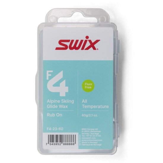 Парафин Swix быстрого нанесения F4, 60г