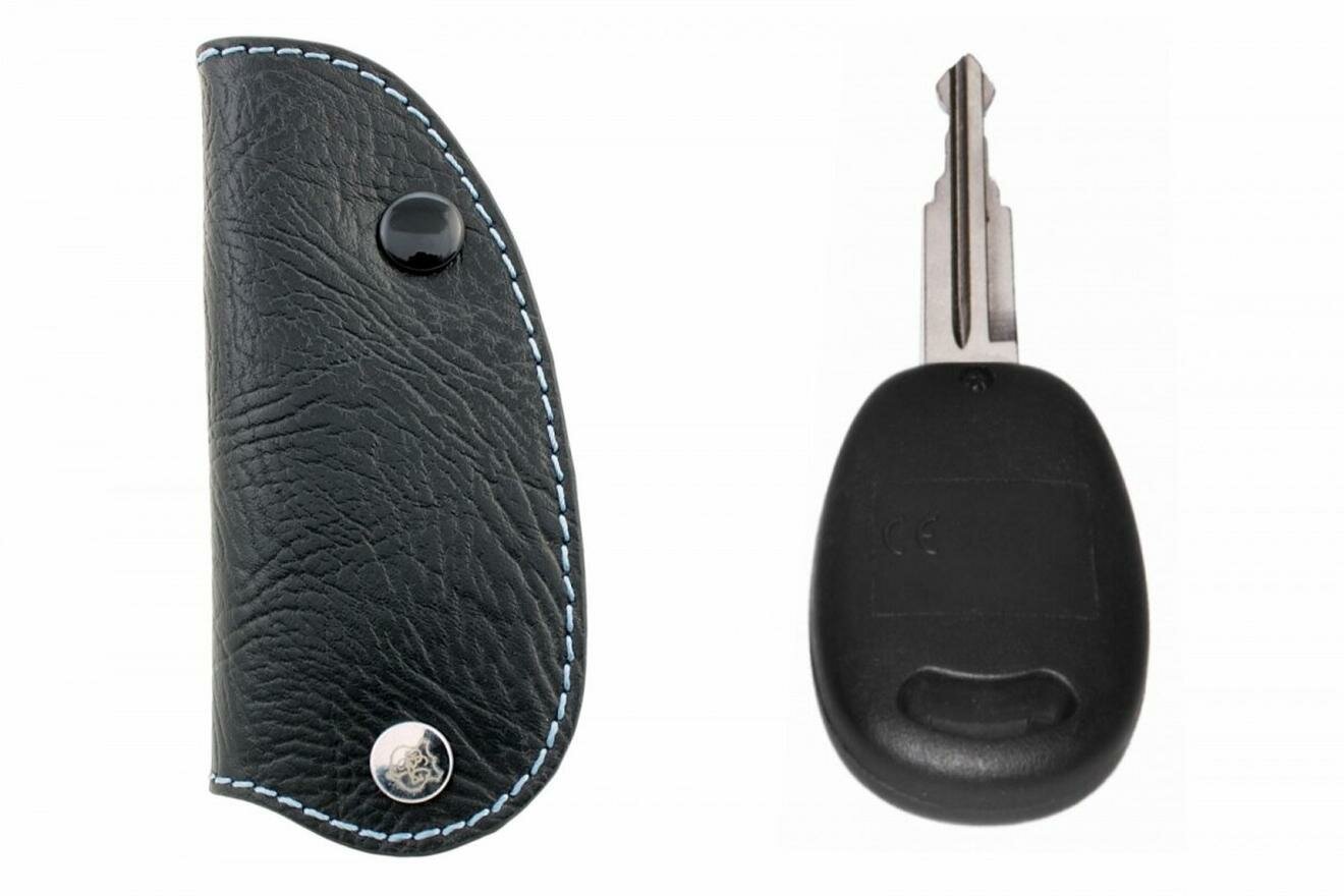 Чехол BGT для автомобильного ключа Chevrolet (Шевроле), кожа, влагозащитный, ударопрочный, черный