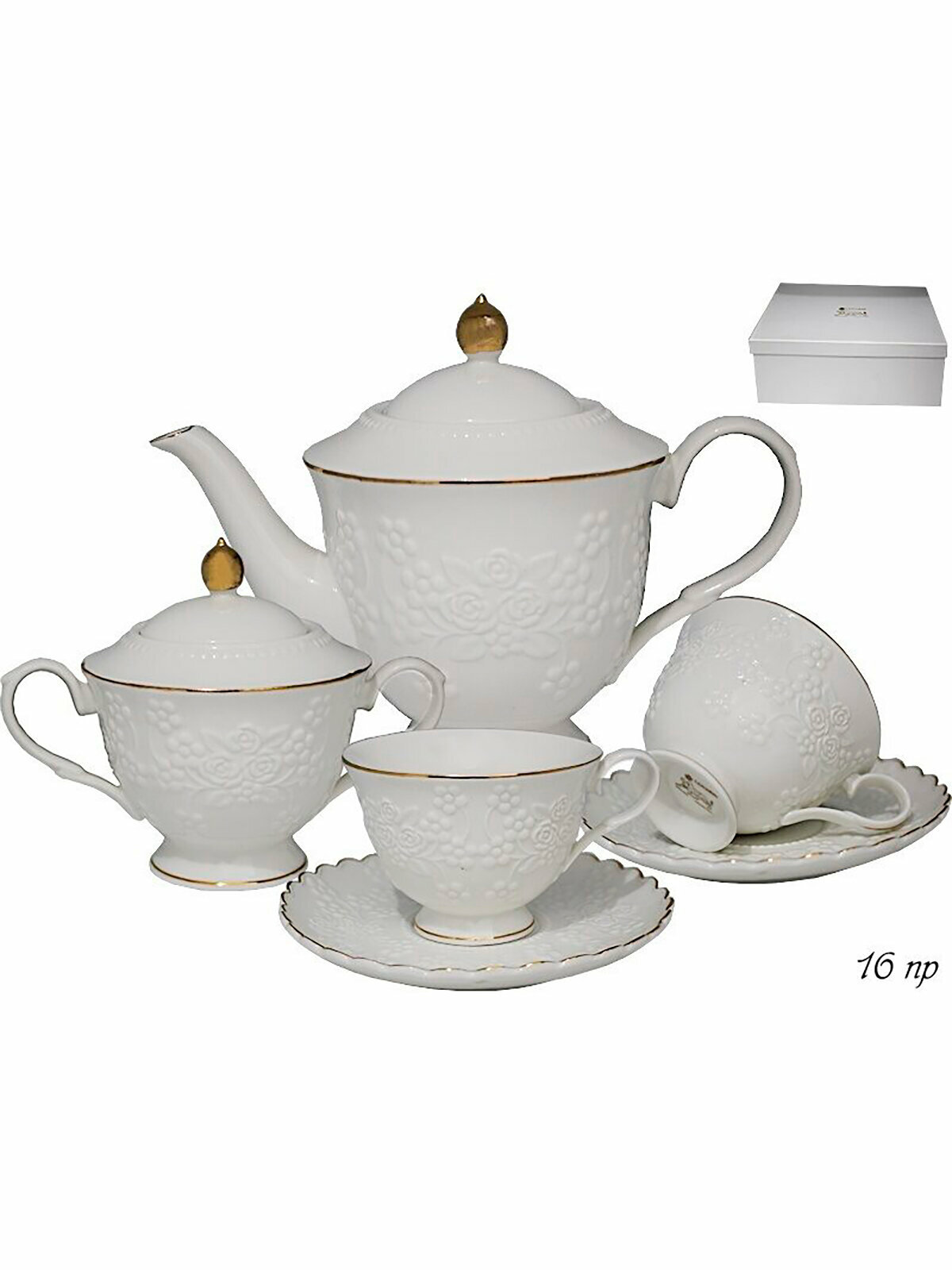 Чайный сервиз Lenardi, фарфор, 14 предметов