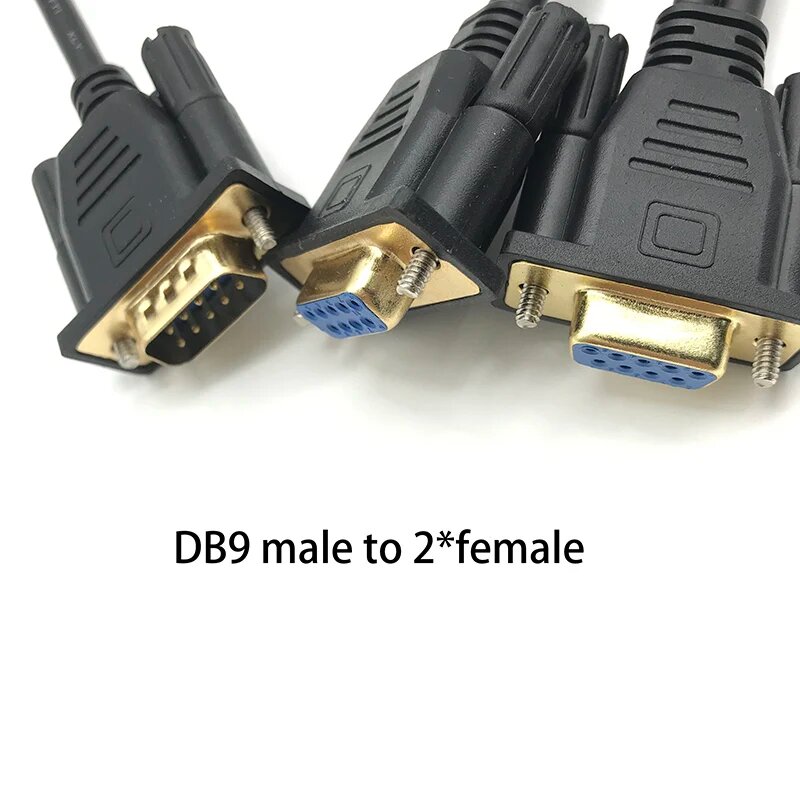 Кабель-разветвитель DB9 папа-2 мама RS232 0,5 м 0.5m, Male to 2 female