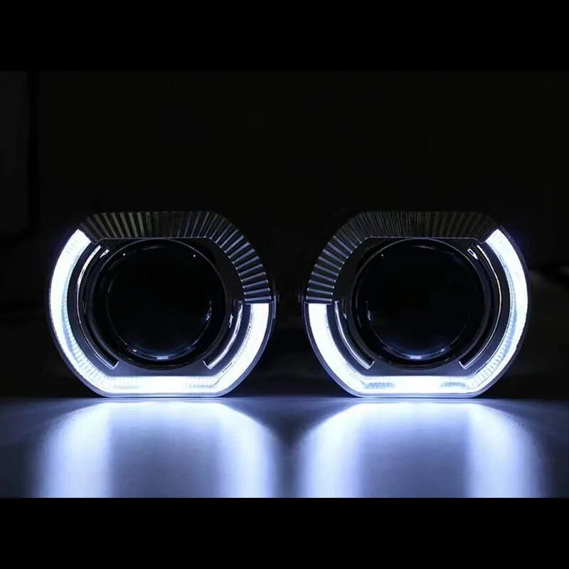 LKA 2 шт. 2,5 дюйма 3-дюймовый ангельские глазки со светодиодной 2.5 inch shrouds, White Light