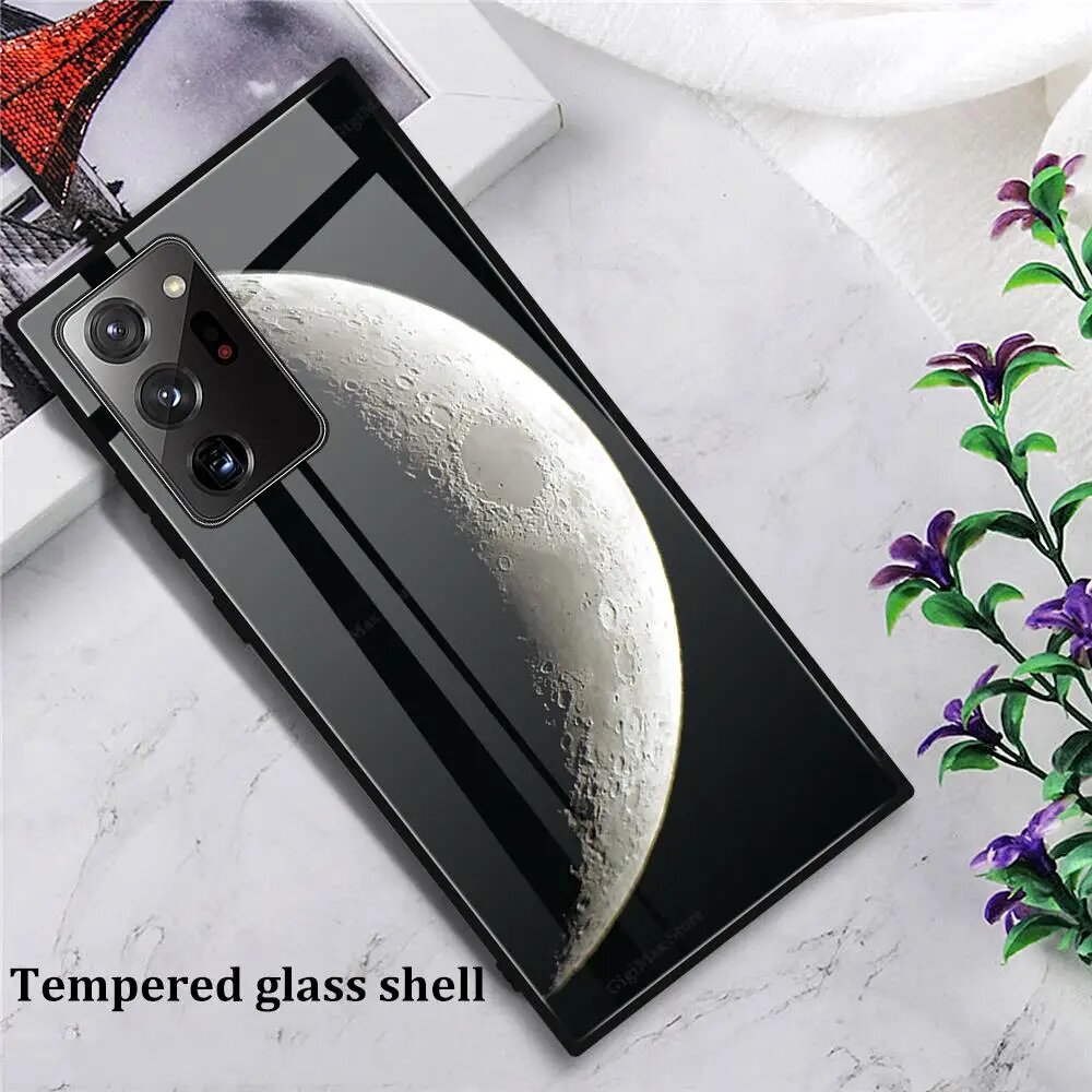 Стеклянный чехол со звездным небом для Samsung Galaxy S24 Ultra Plus 5G, глянцевый чехол для Samsung S24 S 24 Ultra Plus 5G, противоударный чехол 04, S24 Ultra