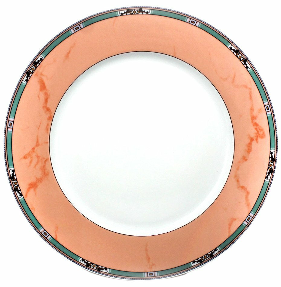 Блюдо 30 см круглое Thun "Кайро /Розовый мрамор /окантовка" / 232463
