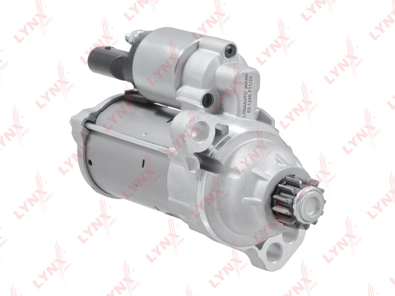 Стартер LYNXauto ES-1256. Для AUDI Ауди Q3 1.4 13>, SKODA Шкода Fabia(Фабия) III 1.0 14>/Rapid(Рапид) 1.2-1.6 15>, VW Фольксваген Golf(Гольф) VII 1.2-1.6 13>/Jetta(Джетта) IV 1.4 14>/Polo(Поло) Sedan 1.6 10> (1.4Kw)