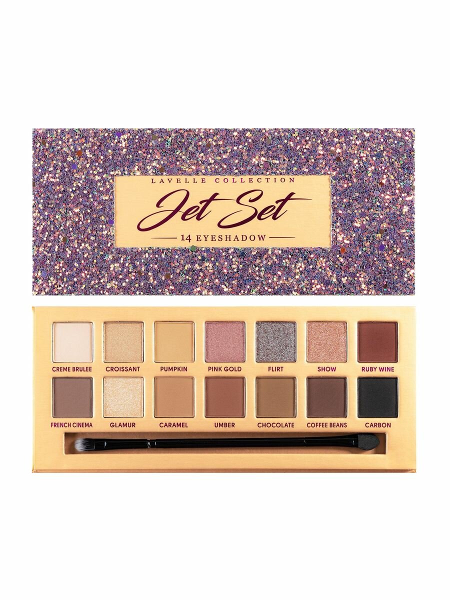 LAVELLE COLLECTION Палетка теней для век Jet Set, 18,2 г, 01 posh