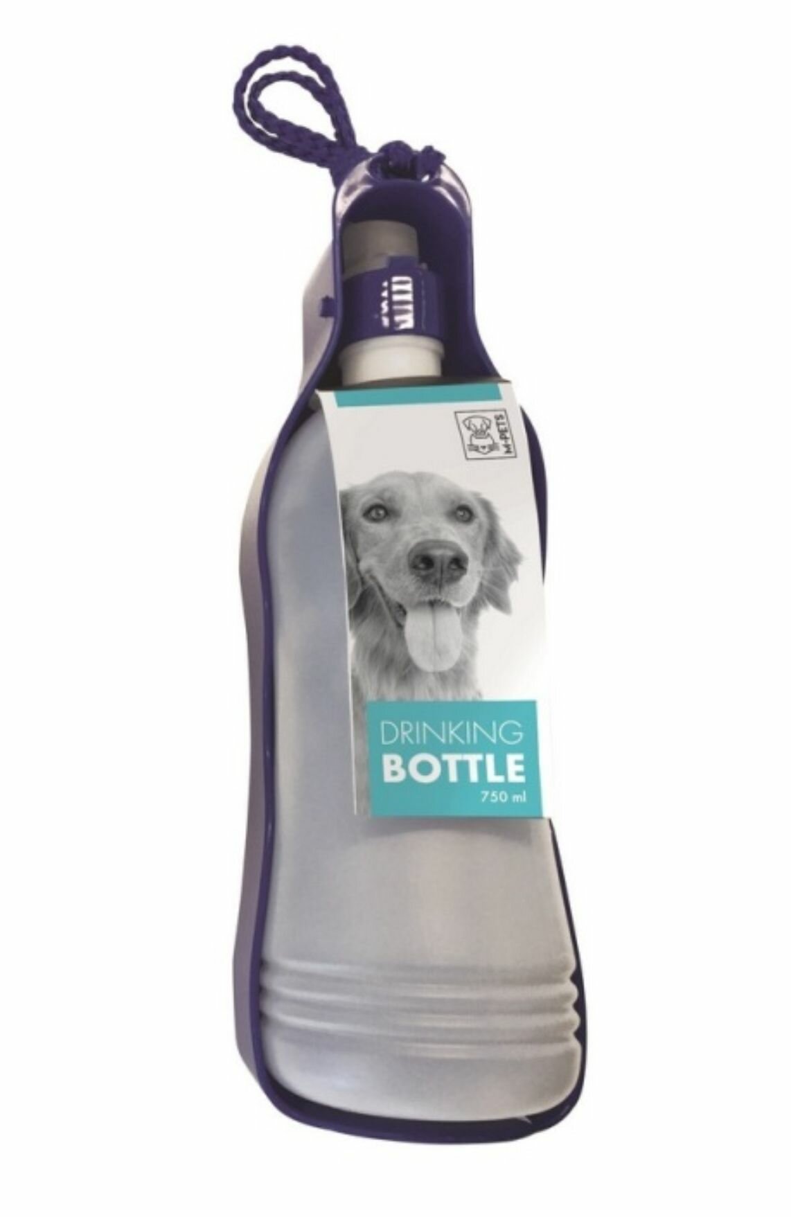 M-PETS Поилка для собак мелких и средних пород прогулочная складная дорожная, 750 мл