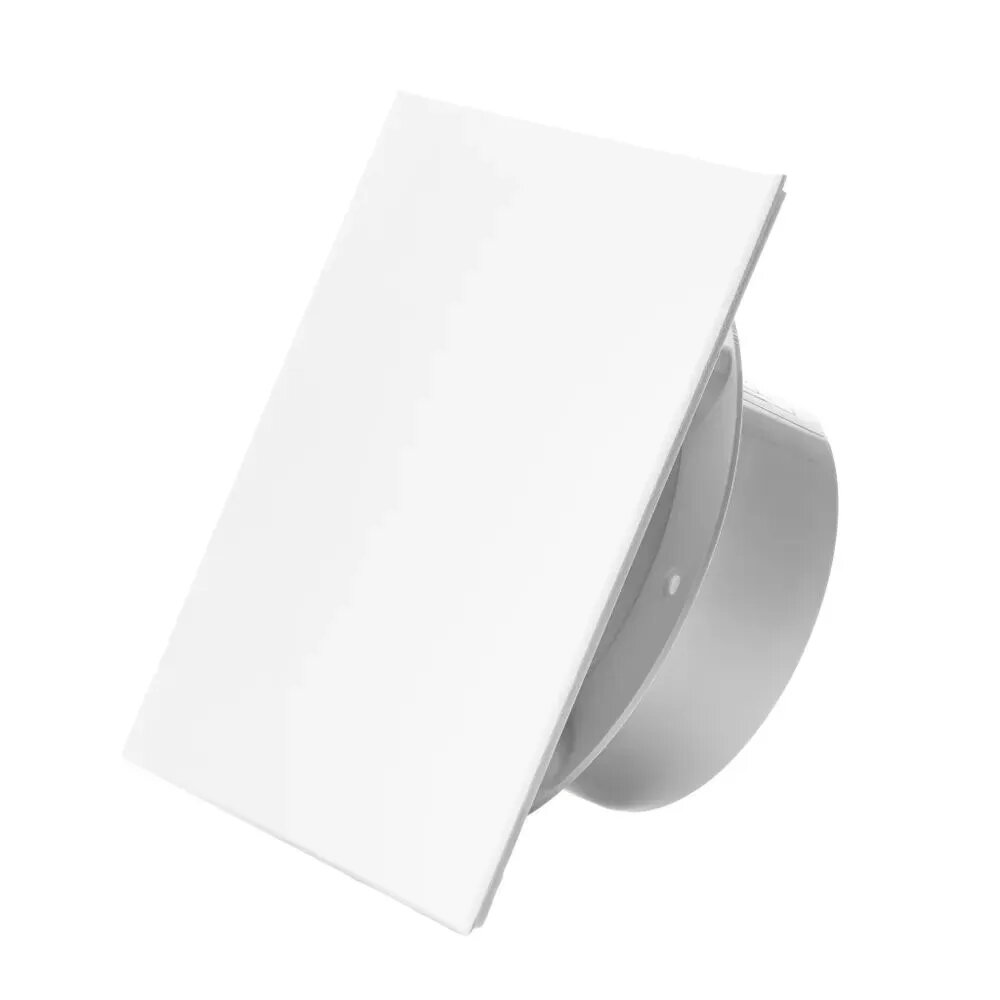 Вытяжной тонкий вентилятор SlimVent МV 100, пластик квадратный белый матовый
