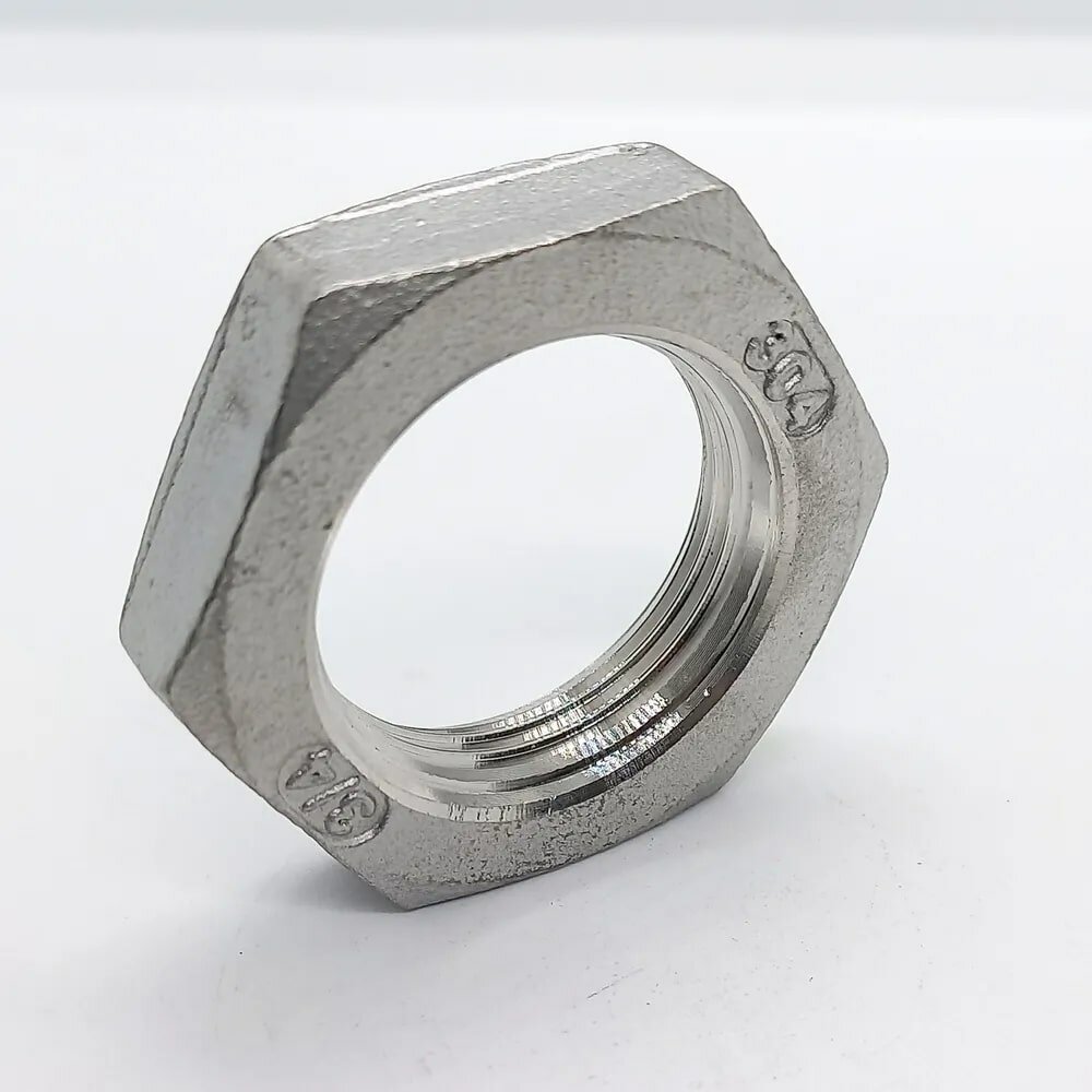 Гайка из нержавеющей стали с внутренней резьбой DN20, G3/4, высота 7 мм