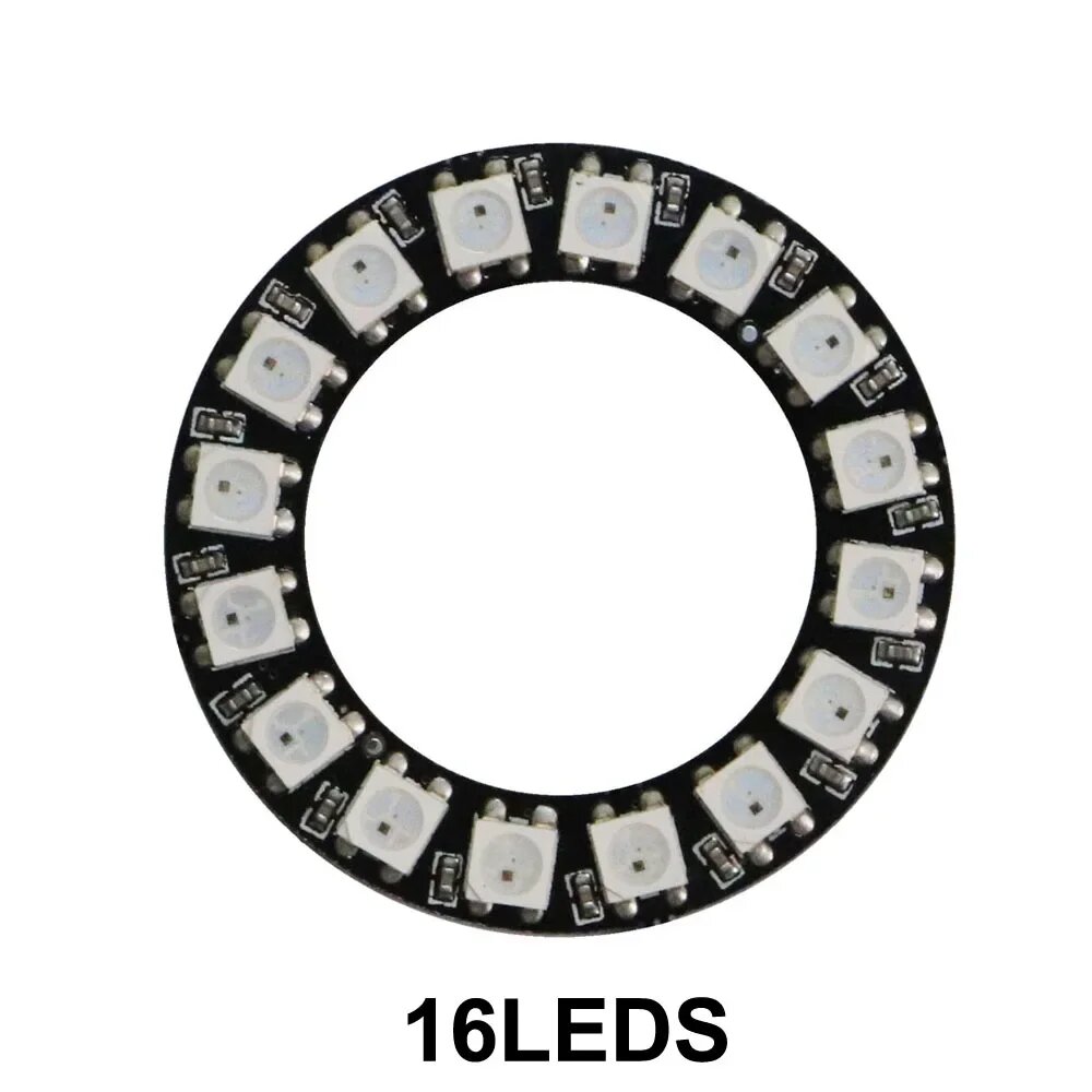 TNALANT RGBIC светодиодное кольцо WS2812 Black 16LEDS, 3PCS
