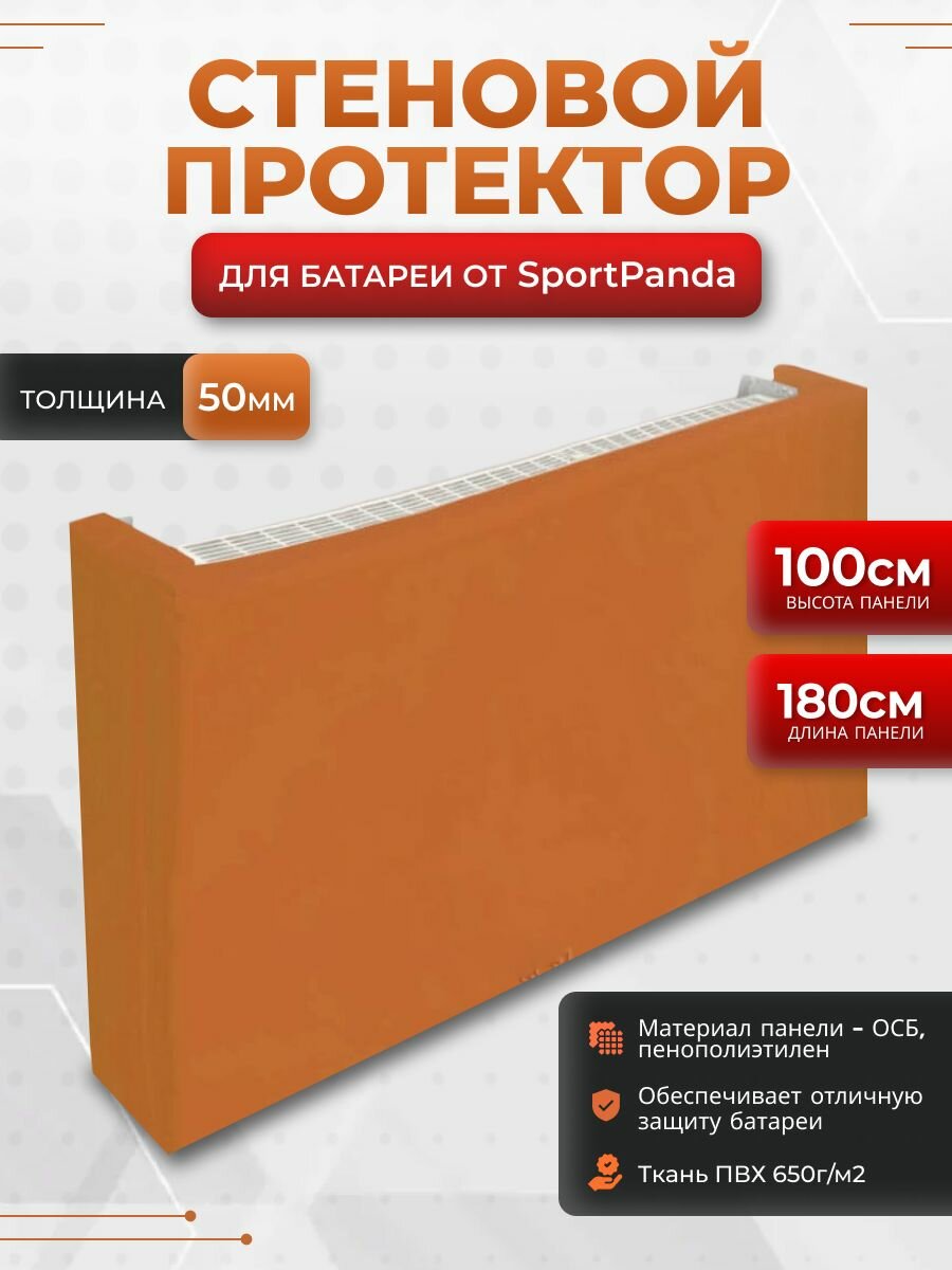 Стеновой протектор SportPanda для батареи, 100х180 см, 50 мм