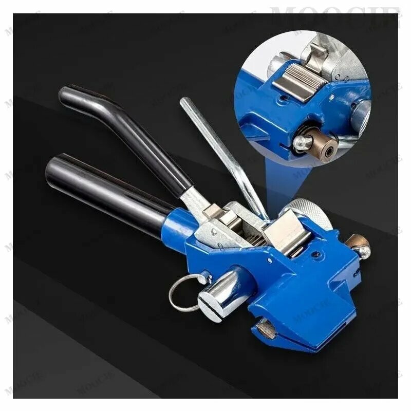 Инструмент для натяжения стальной ленты, длина 0,24 м, синий цвет