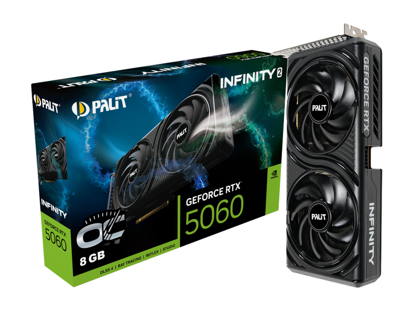 Видеокарта Palit GeForce RTX 5060 INFINITY 2 OC 8GB (NE75060V19P1-GB2063L)