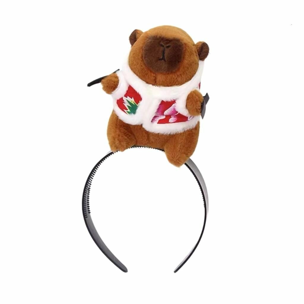 Забавная ободковая повязка с чёлкой в виде капибары, - Короткий поток Капибары