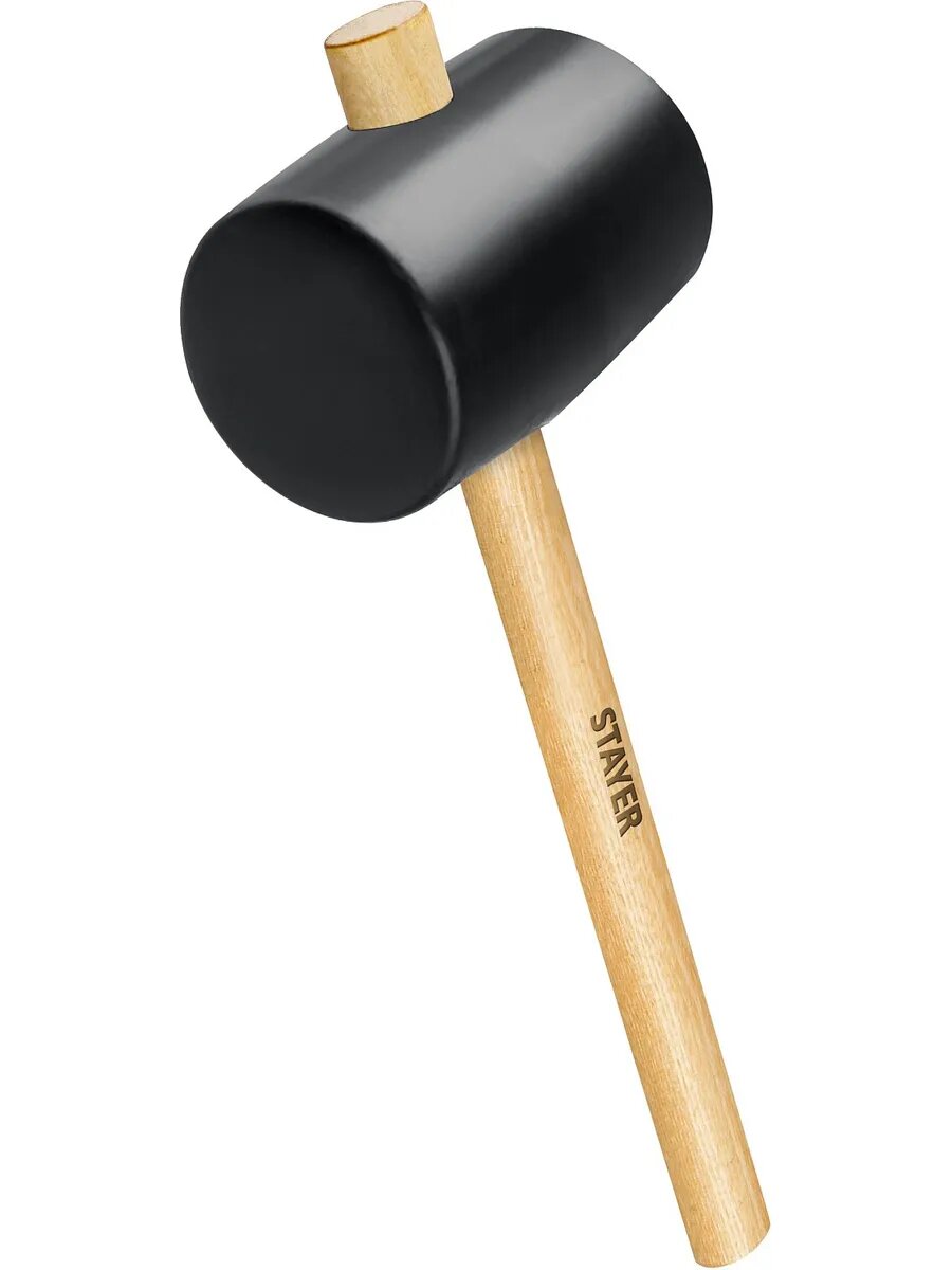 1100 г, чёрная резиновая киянка