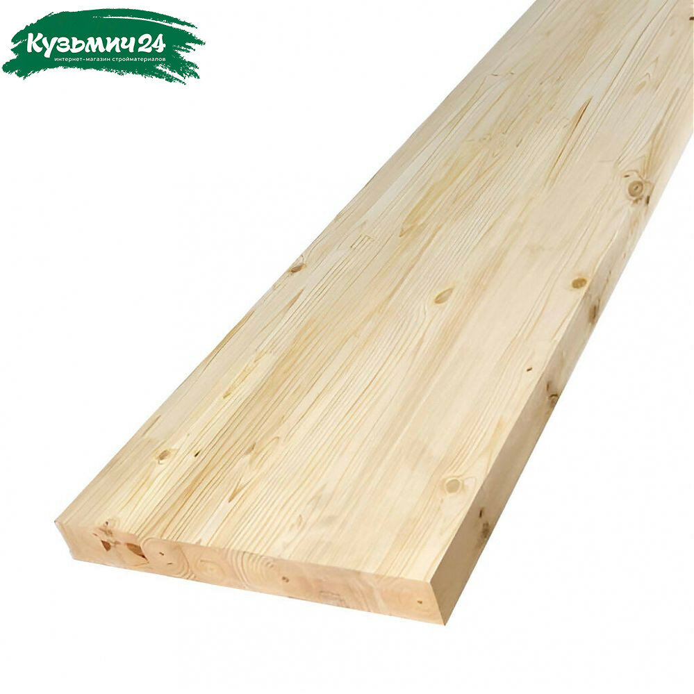 Тетива прямая, Сосна 300х5 х4000 мм, деревянная, для лестницы, 1 шт.