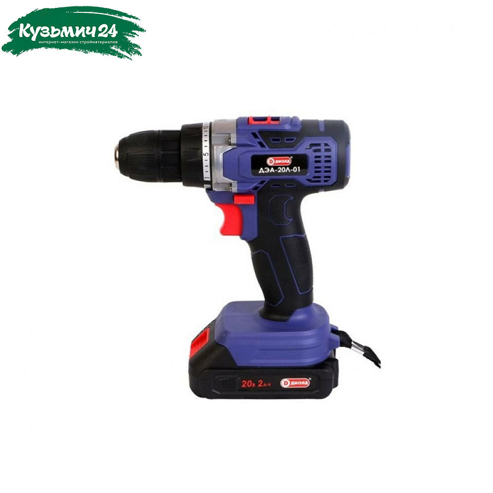 Дрель-шуруповерт диолд ДЭА-20Л-02, 1 шт.