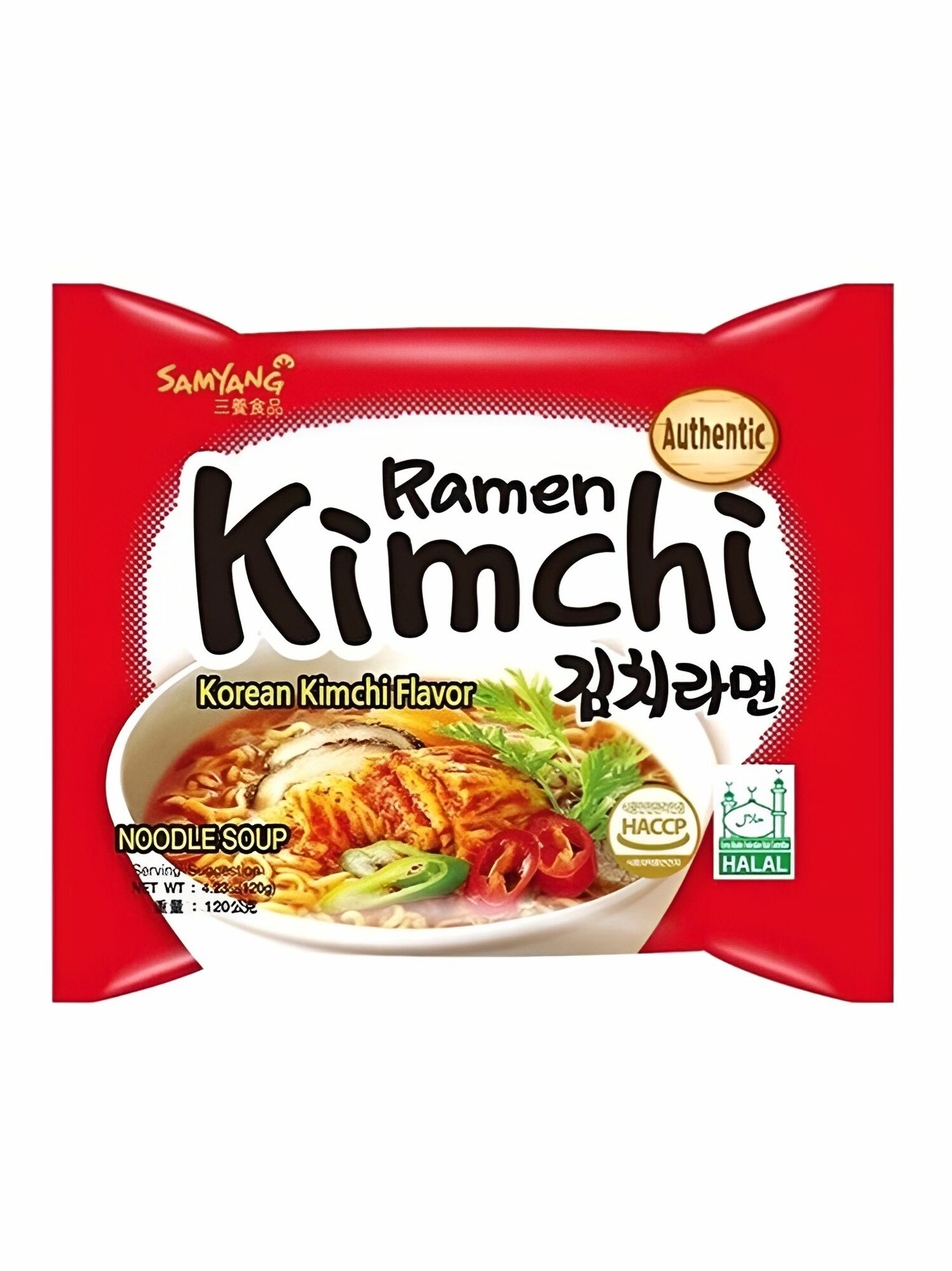 Корейская лапша быстрого SAMYANG Kimchi,1 шт/120гр