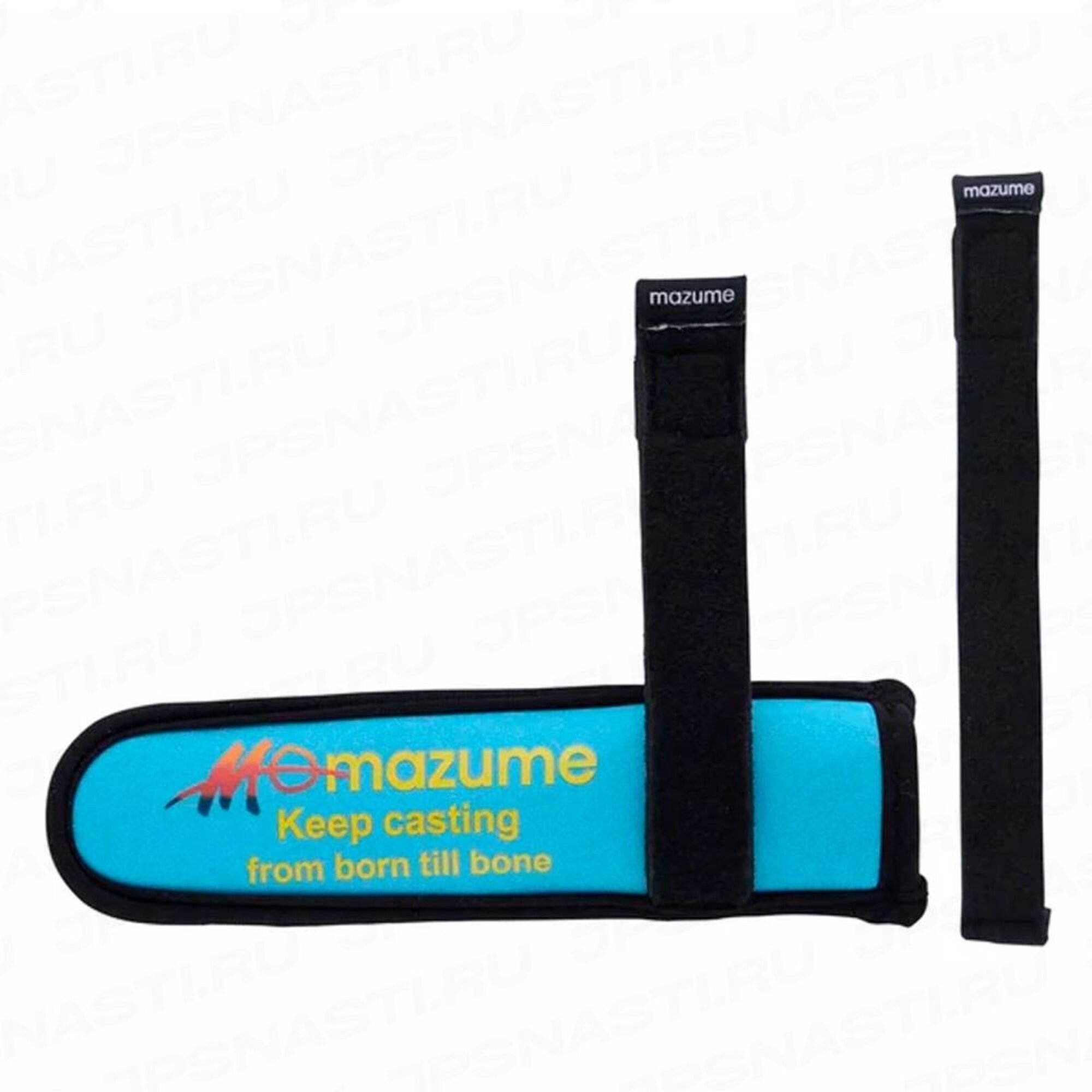 Неопреновые ремни-стяжки для транспортировки удилищ Mazume MZAS-718 Rod Tip Cover, #Mazume Takoizu Blue