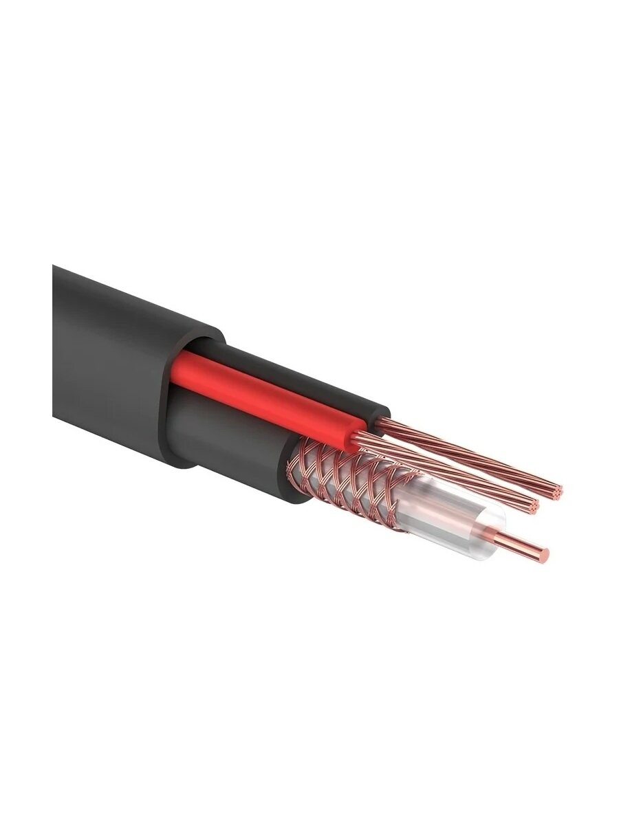 Кабель PROCONNECT 01-4214 КВК-П-2 + 2х0,50мм², 200м, черный, OUTDOOR
