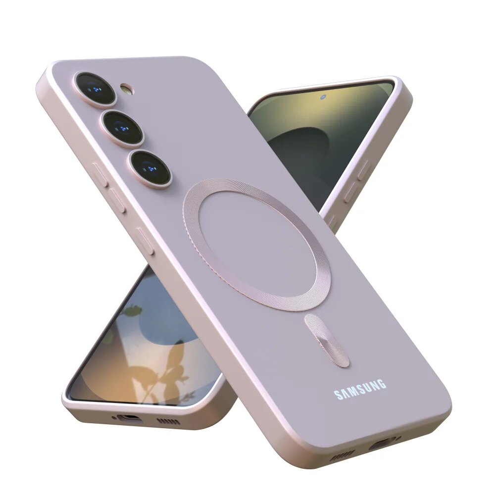 Жидкие силиконовые чехлы Origina для телефонов Samsung S25 S24 S23 S22 Ultra FE Plus A56 для Magsafe, защитный чехол для беспроводного зарядного устройства