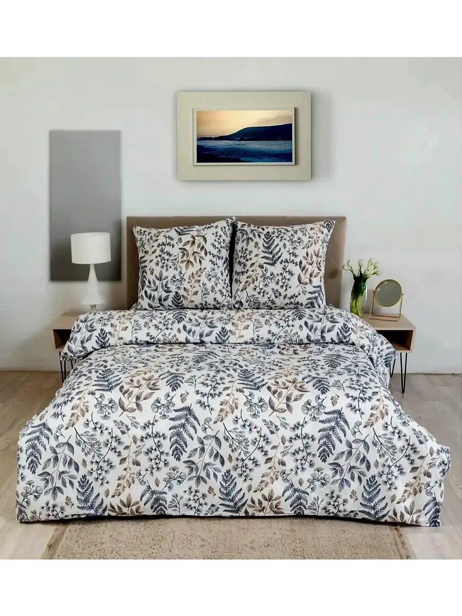 Постельное белье Наполняш Home, 2-спальный комплект, бязь, подарочный набор