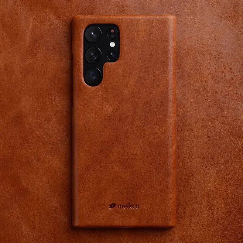 Melkco для Samsung Galaxy S22 S23 S24 S25 Ultra Plus S22+ Галакси S23 Ультра, Коричневый, Коричневый