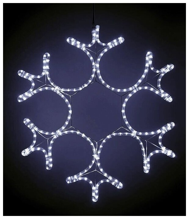 Светодиодная дюралайт, холодные белые LED-огни, 80 см, уличная, BEAUTY LED