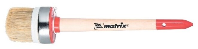 MATRIX 82047 Кисть круглая, Профи №10, 40 мм, натуральная щетина, деревянная ручка MATRIX 82047