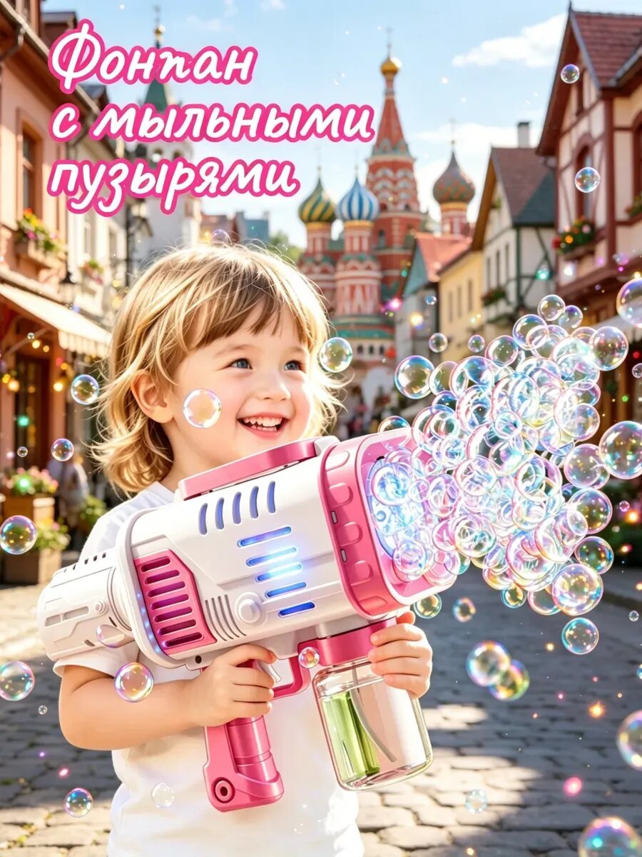 Фонтан с мыльными пузырями