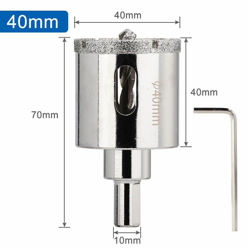 Коронка алмазная XCAN 40мм по бетону с центрирующим сверлом
