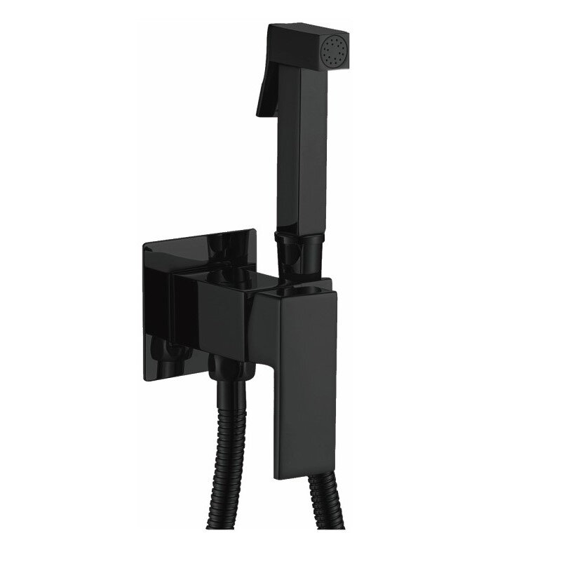Смеситель для биде Haiba (HB5512-7) с гигиеническим душем, черный