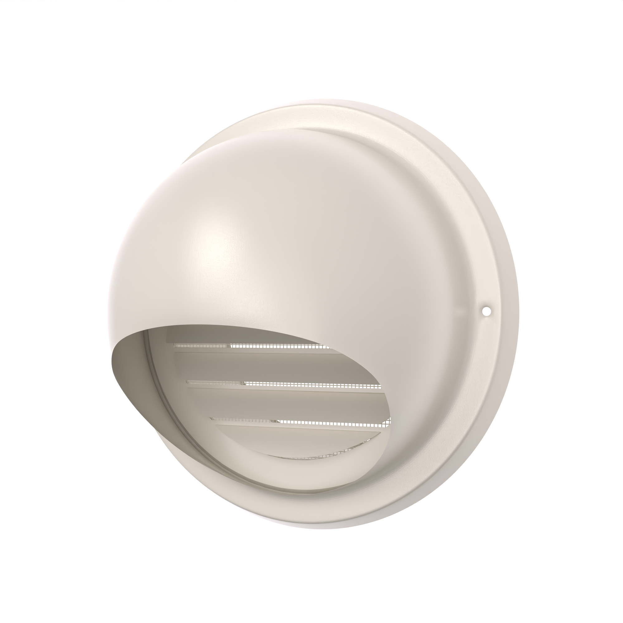 Выход стенной металлический D100 мм RAL9001 кремово-белый матовый