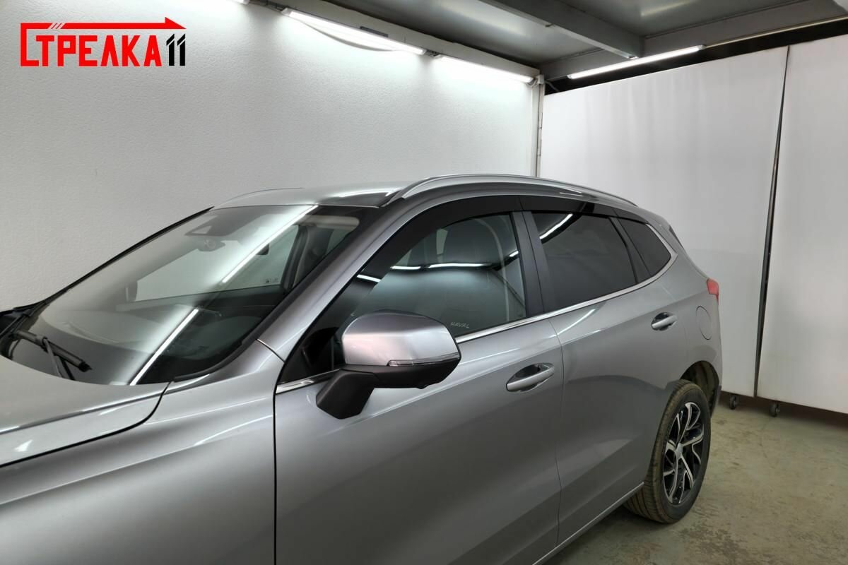 HAVAL JOLION 2020-н. в. - 2D Дефлекторы окон черные