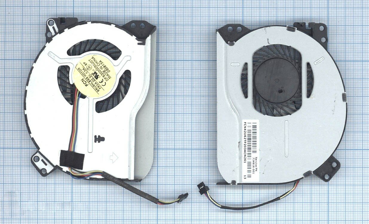 Вентилятор (кулер) для для HP GB0555PHV2-A (4-pin) ver.2