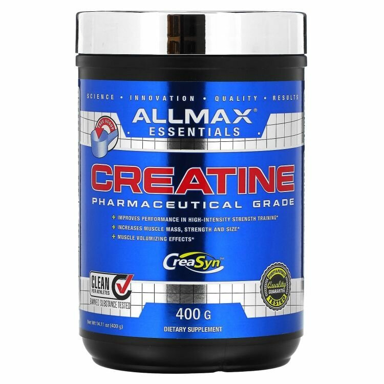 ALLMAX, креатин в порошке, 100% чистый, Creatine, 400 г