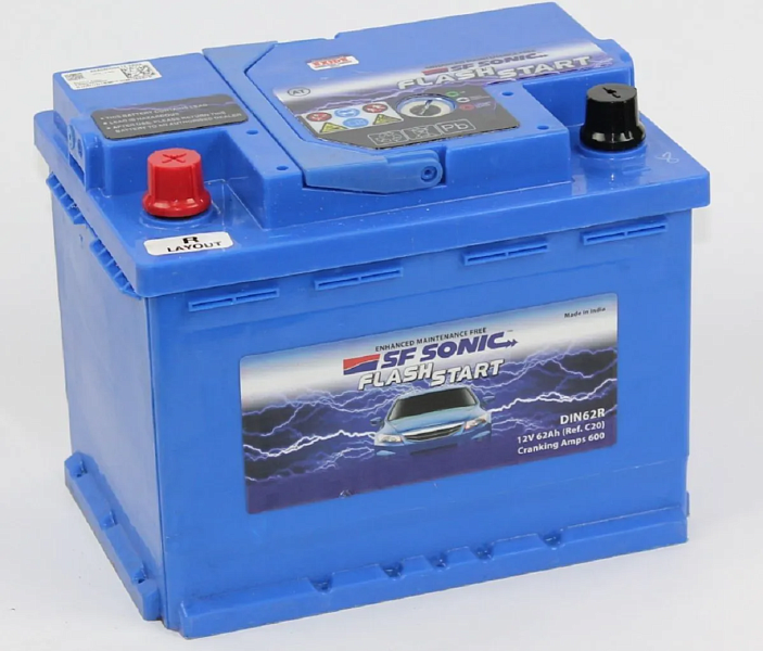 Аккумулятор автомобильный SF SONIC L2 62Ah 600A ПП (242х175х190) L2 242x175x190