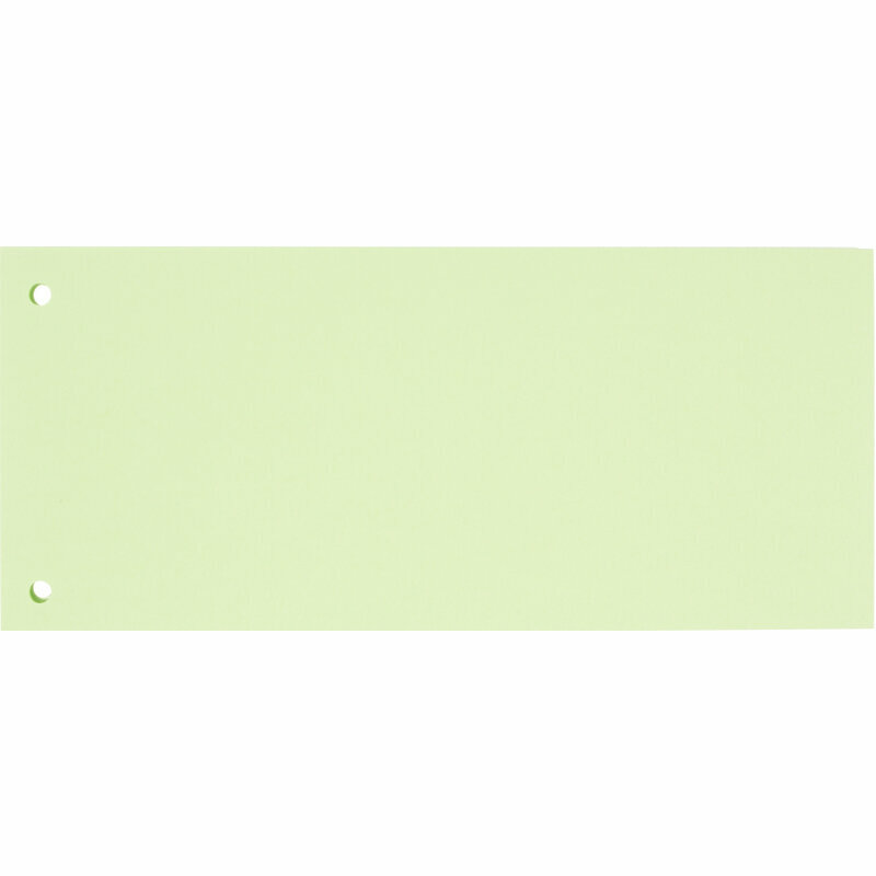 Разделитель листов картонный Комус 100 листов по цветам зеленый 105x240 мм, 162428