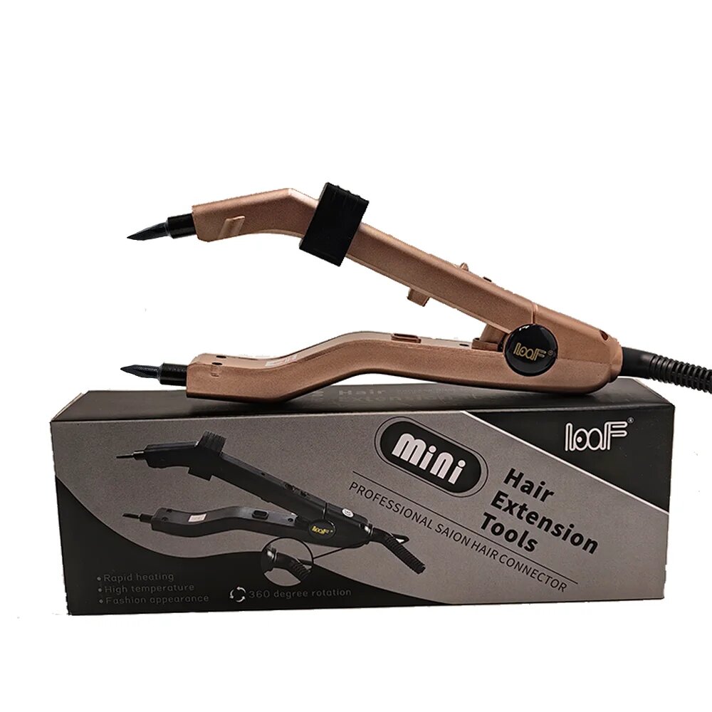 Щипцы для наращивания Loof 220В Rose gold B tip