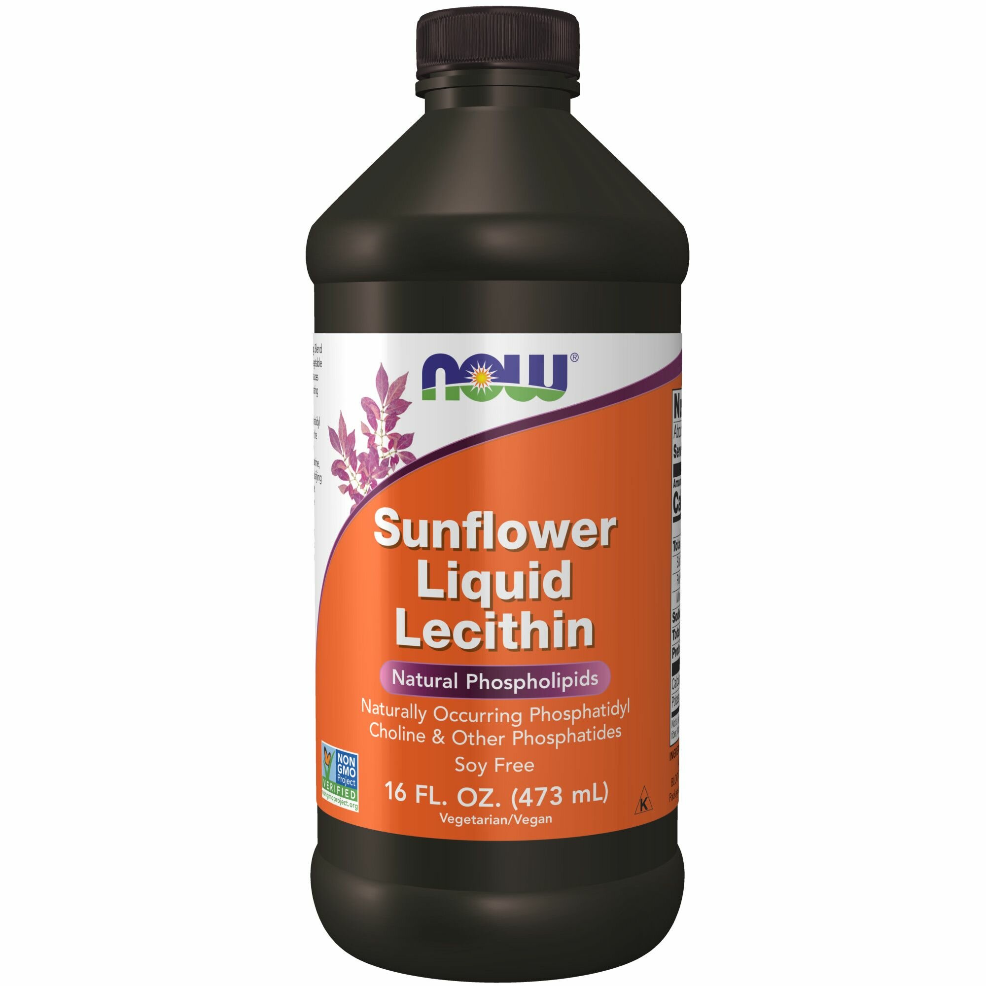 NOW Лецитин подсолнечный, Sunflower Liquid Lecithin, здоровье сердца и печени 473 мл