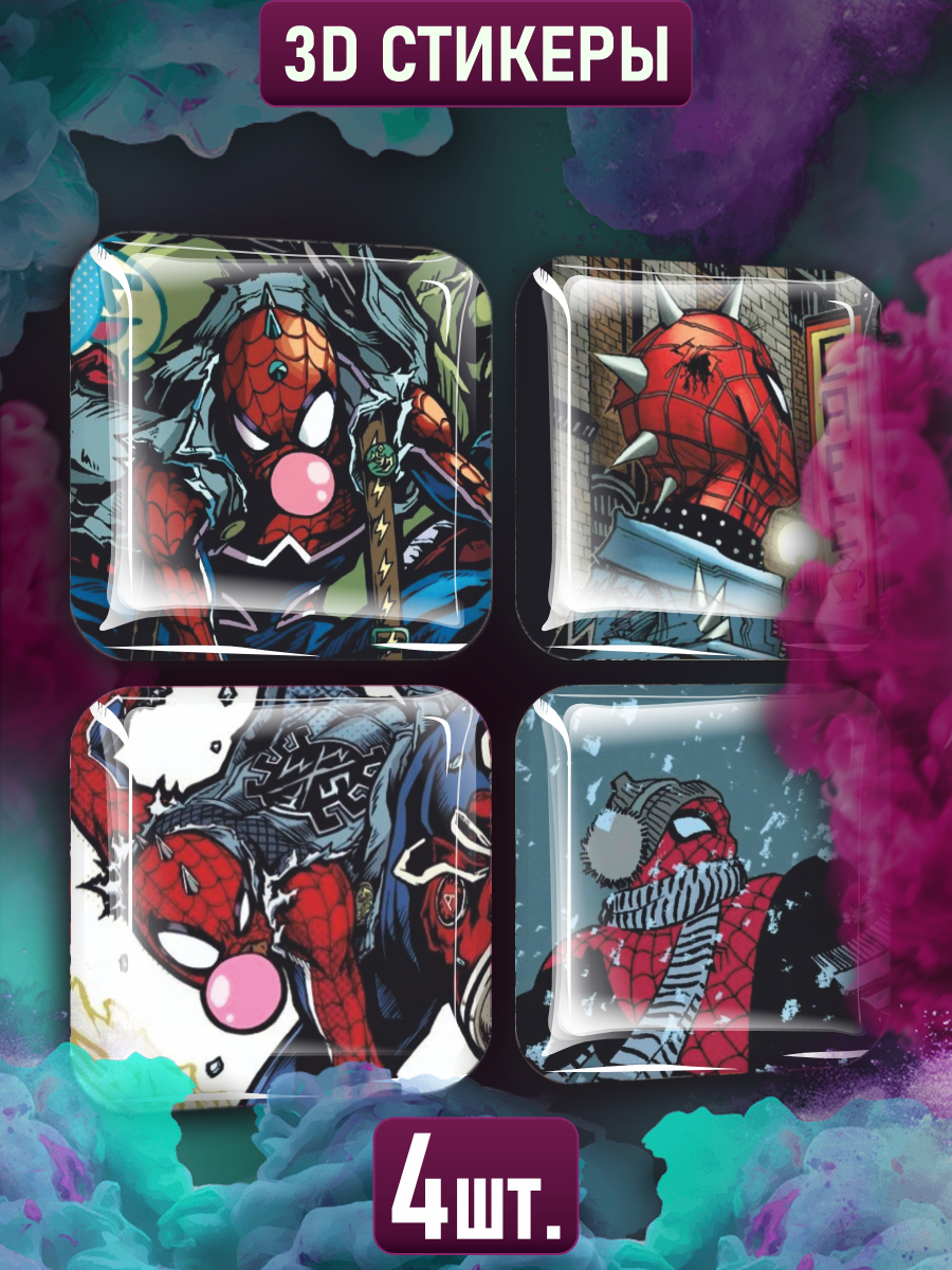 Наклейки на телефон 3D стикеры Человек паук