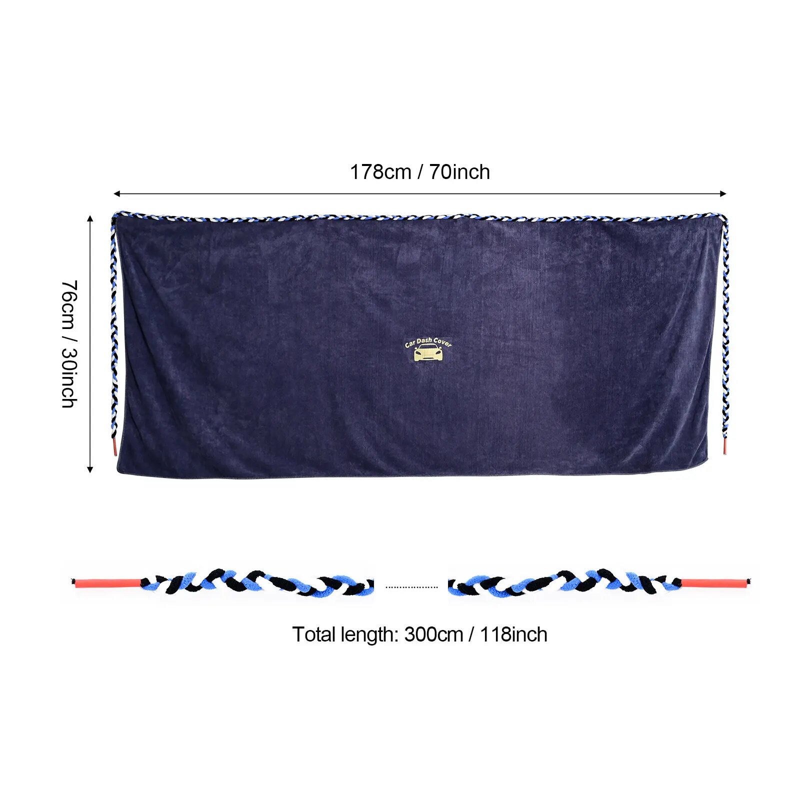 EHDIS приборная панель автомобиля, инструмент для сушки полотенец, оконная пленка, панель для установки, водонепроницаемая защита, аксессуары для чистки лобового стекла 2in1 cover