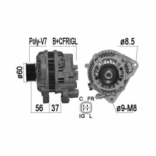 Генератор для автомобиля, ERA 209368 (1 шт.)